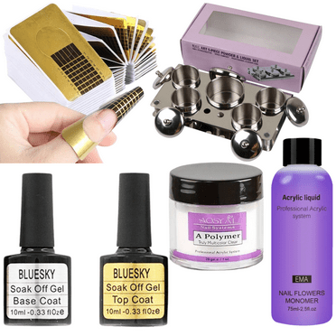 DipWell Easy Acrylic Powder and Gel Resin, Odorless Complete Liquid Set ...