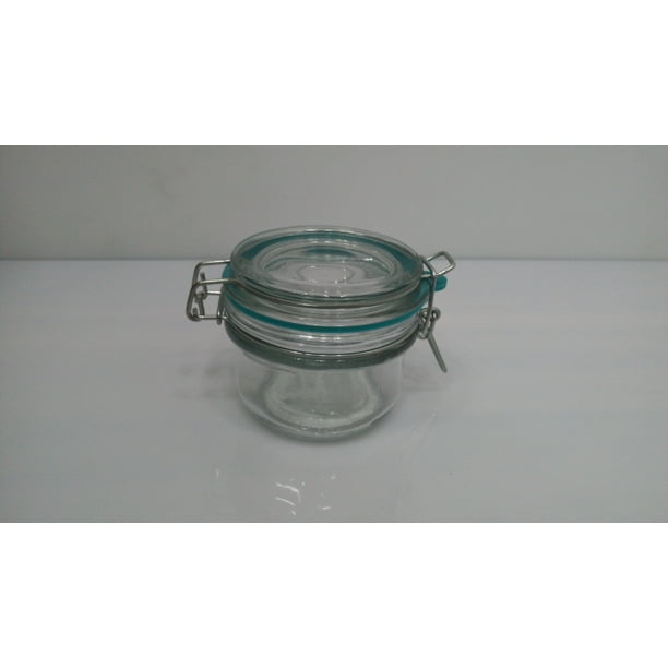 Mainstays Kitchen Storage 5-Ounce Clear Glass Lock Lid Jar with ...