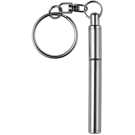 2 Packs Stainless Steel Telescopic Pen Telescoping Key Ring Pen ...