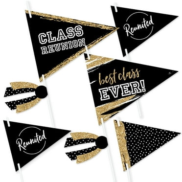 Big Dot of Happiness Class Reunion Decorations - 10 Piece Funny Photo ...