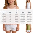 akafmk Girls Lace Tank Tops Spaghetti Strap Cute Double Straps ...