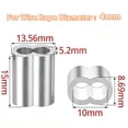 Duplex Aluminum Crimping Loop Sleeves, Wire Rope Ferrules for 1/16" to ...