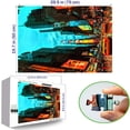 1000-Piece Wood Jigsaw Puzzle, NYC Times Square Yellow Cab Colorful ...