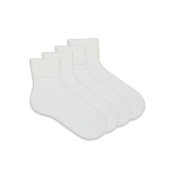No Nonsense Women's Turn Cuff Sock, 4 Pack - Walmart.com