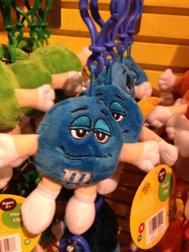 M&M's World Blue Character Keychain Plush New with tags - Walmart.com