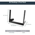 StarTech 8U Desktop Rack - 2-Post Open Frame Rack - 19in Open Frame ...