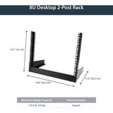 StarTech 8U Desktop Rack - 2-Post Open Frame Rack - 19in Open Frame ...