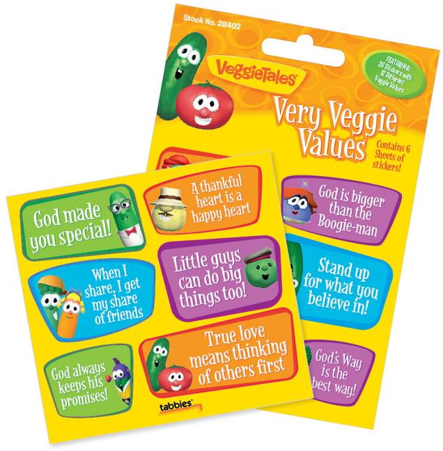 Vegt Very Veggie Values-Stck: Veggietales(r) Very Veggie Value Stickers ...