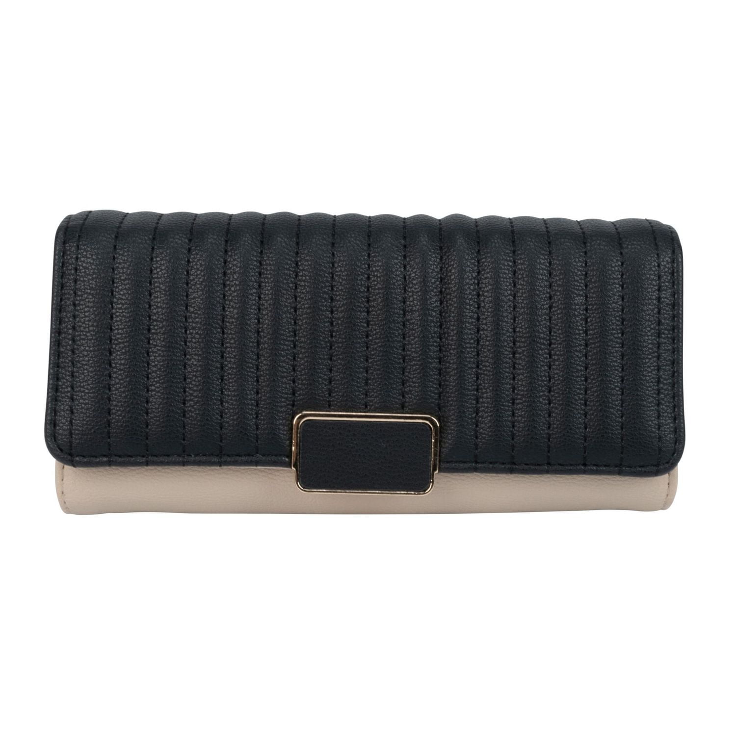 Click here for Time And Tru Flap Clutch Wallet With Back Zip Pock... prices