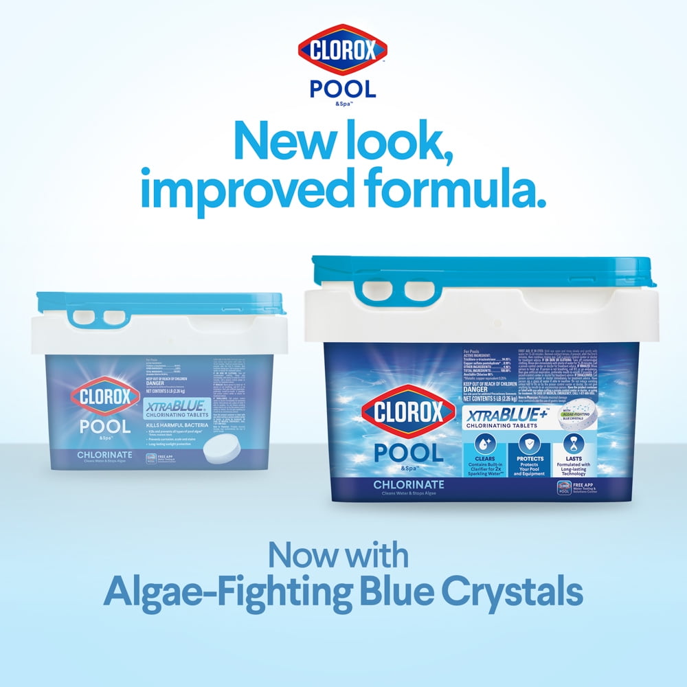 Clorox Pool&Spa XtraBlue+ 3" Chlorinating Tablets for Swimming Pools ...