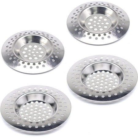 Stainless Steel Kitchen Sink Strainer Plug, Set of 4 Standard Strainer ...