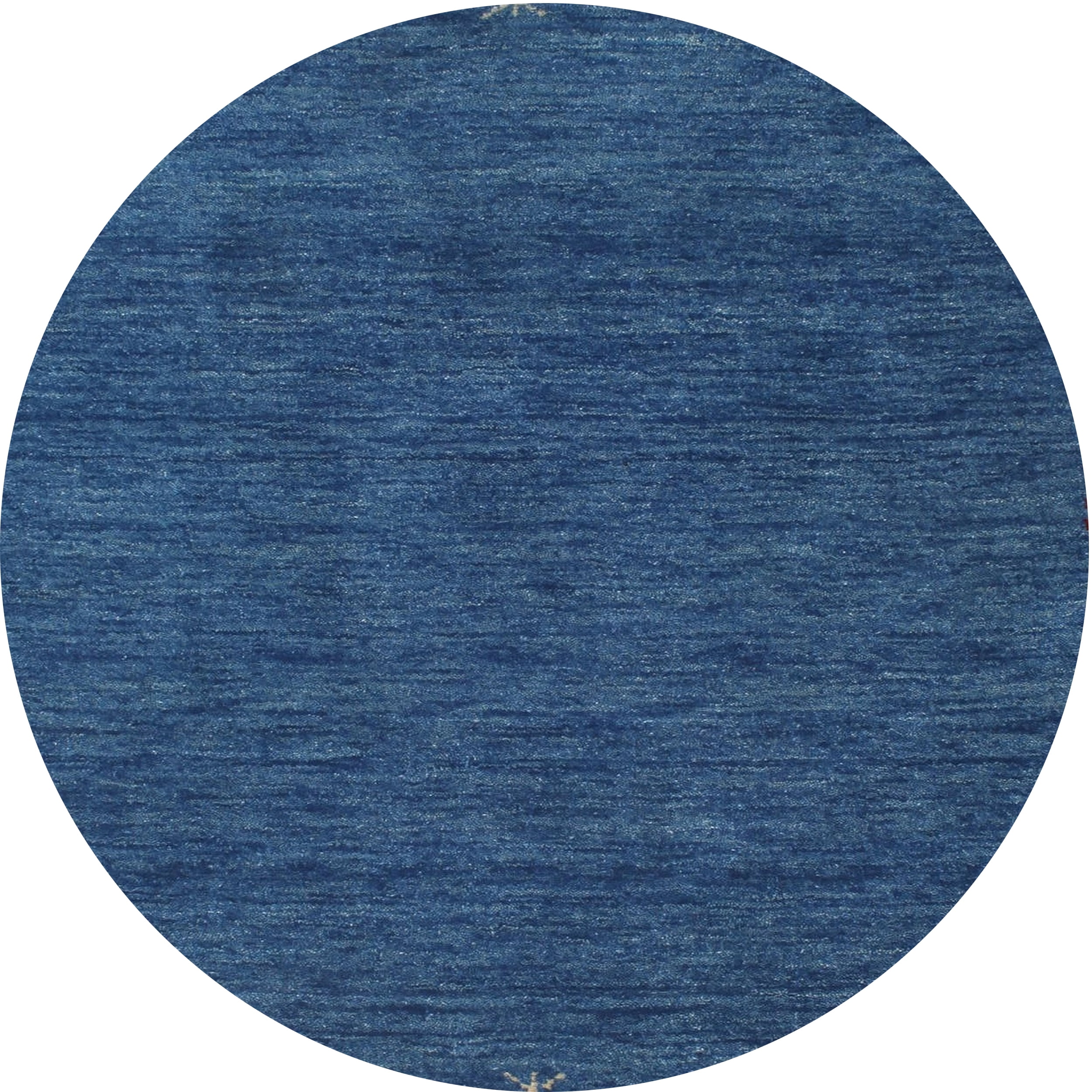 Ahgly Company Indoor Round Contemporary Blue Abstract Area Rugs, 8 ...