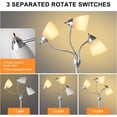 DingLiLighting 3 Light LED Tree Reading Floor Lamp Modern Tall Standing ...