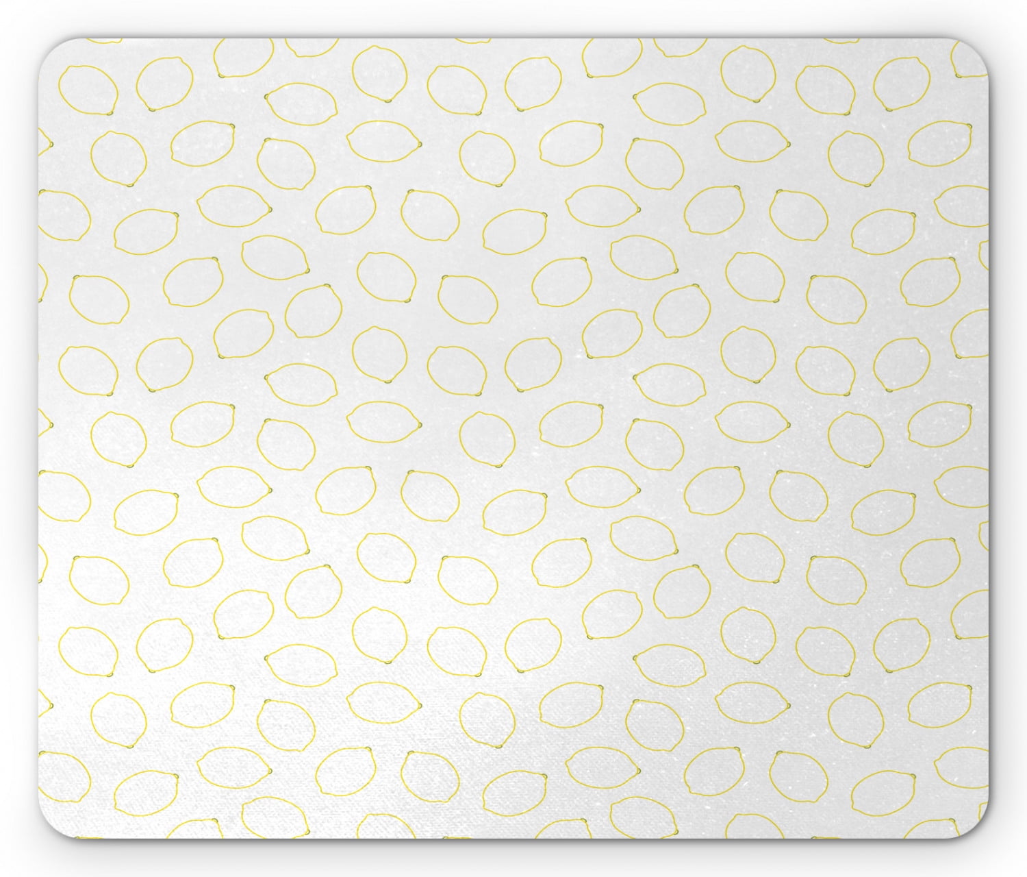 Lemons Mouse Pad, Citrus Fruits Simplistic Lines Cartoon Print on Plain ...