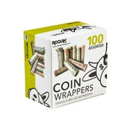 Coin Roll Wraps (220 Pack) - Assorted Flat Papers for Quarters, Nickels ...
