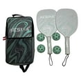 Pickleball Paddles 4 Balls Fiberglass Rackets Edge Guard Pickleball ...