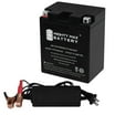 YTX12-BS Power Sports 12V 12AH Battery Replaces 12-BS ETX12 GTX12-BS ...