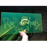1/8" (0.118") Green Fluorescent Neon Acrylic Plexiglass Sheet 11.875 ...