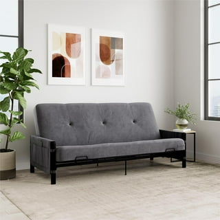 DHP Euro Futon with Magazine Storage, Black - Walmart.com