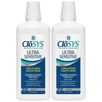 CloSYS Fresh Breath Sensitive Mouthwash, Gentle Mint, Alcohol Free, Dye ...