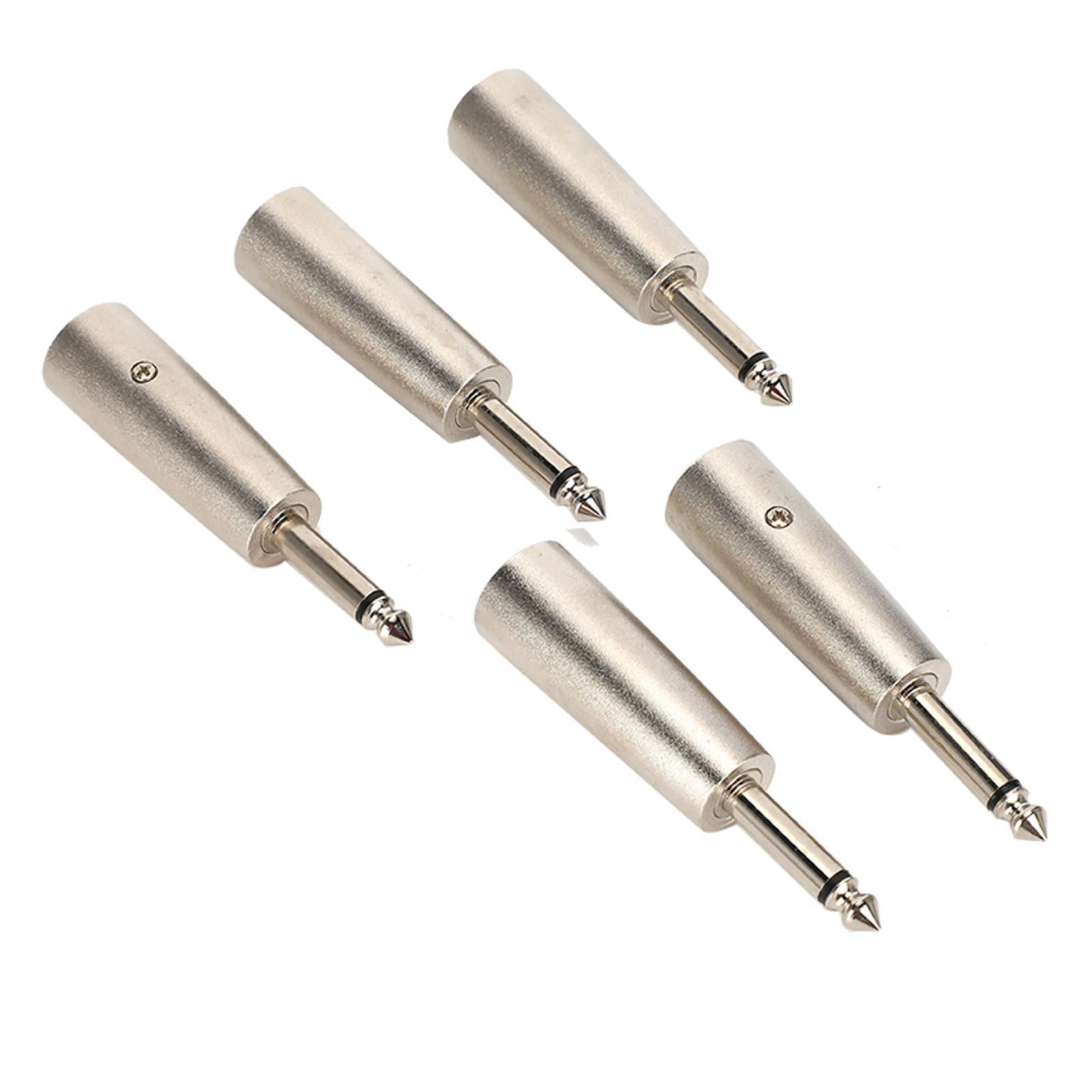 Tosuny 5 Unidades Mono Macho XLR de 3 Pines 635mm 1/4 pulgadas ...