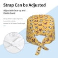 Scrub Caps Women Men, Abstract Cute Cartoon Cat Face_A Adjustable ...