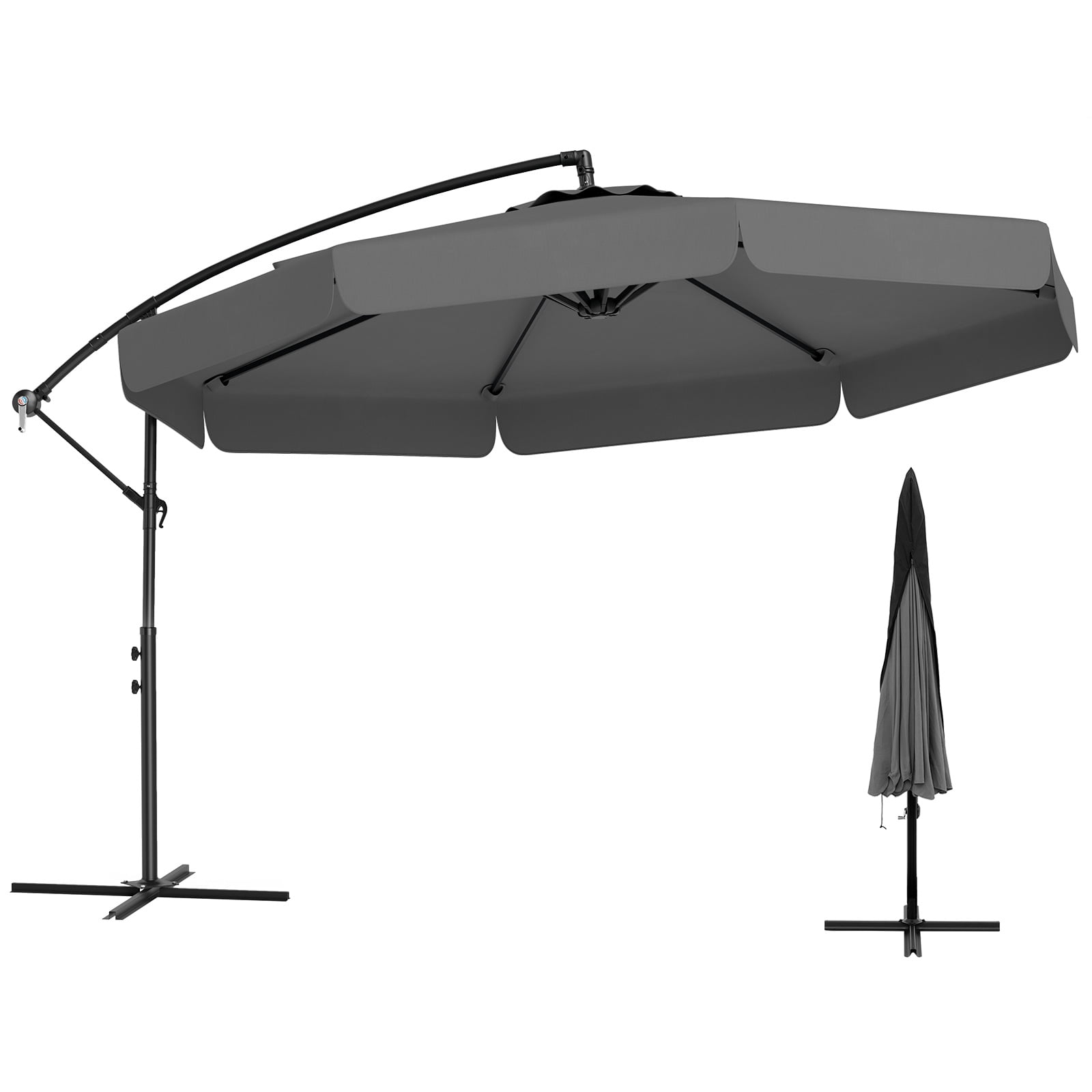 Click here for Costway 10 Ft Offset Hanging Umbrella Patio Cantil... prices