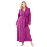 Lissome Women's & Women's Plus 3/4" Sleeve Terry Belted Robe - Walmart.com