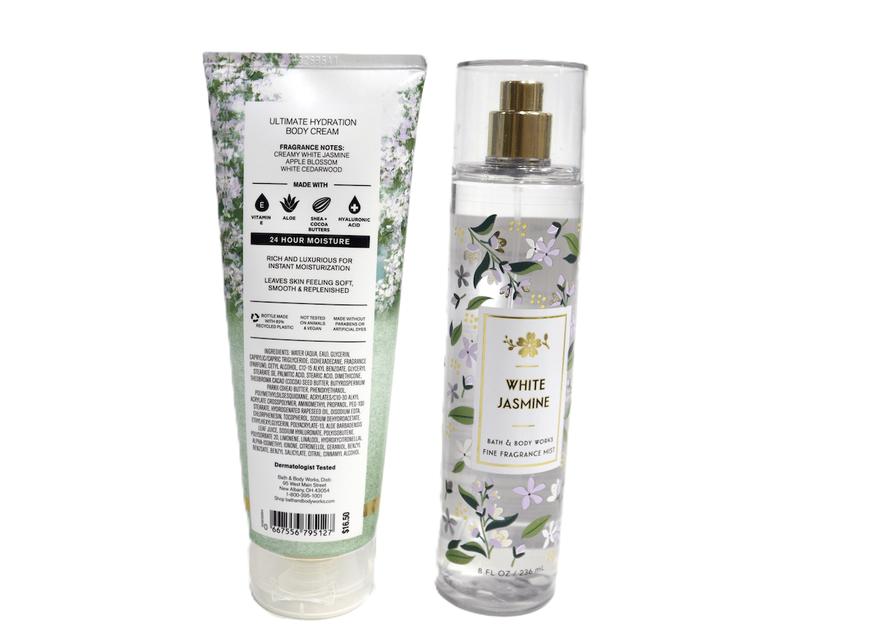 Bath & Body Works White Jasmine Fine Fragrance Mist and Body Bath & Body Works White Jasmine Fine Fragrance Mist and Body