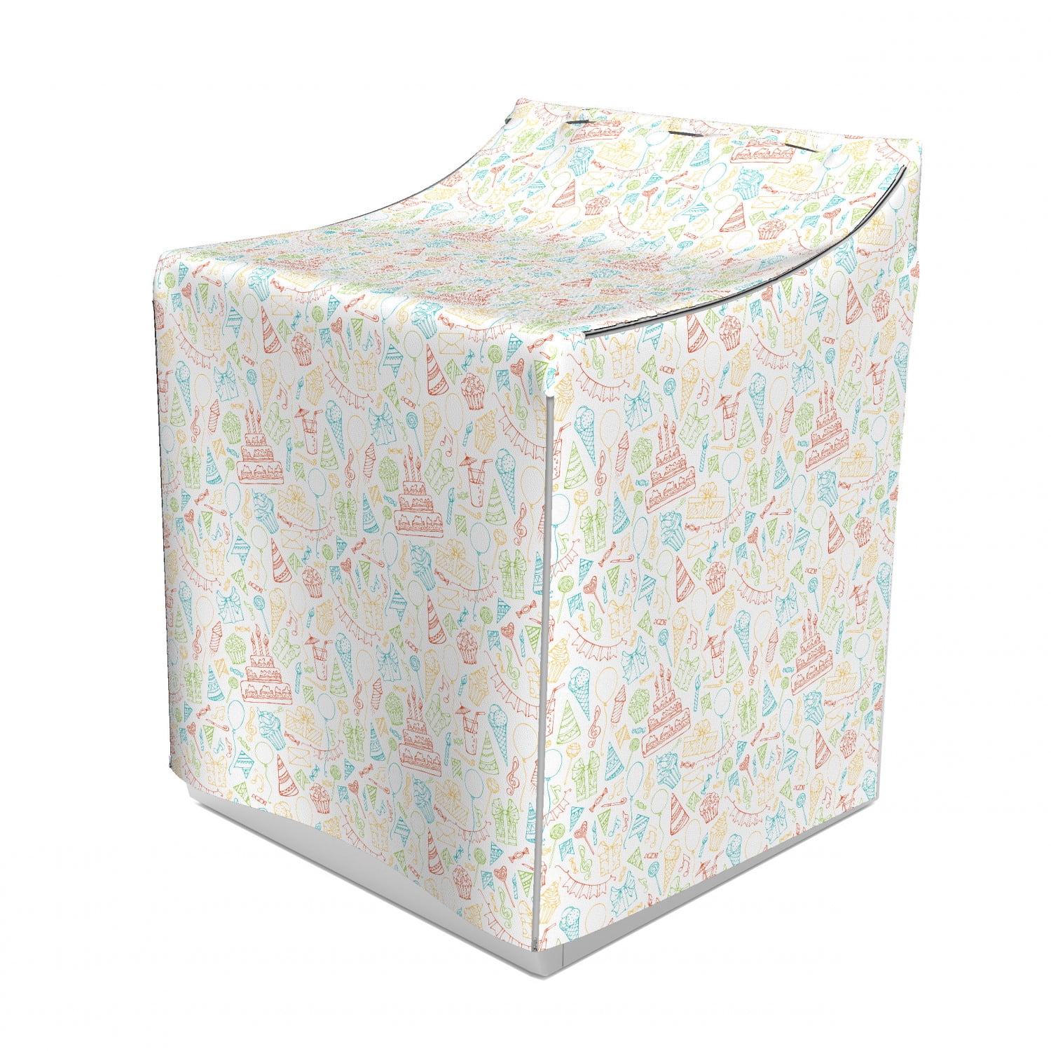 Birthday Party Washer Cover, Various Repeating Colorful Gift Boxes ...