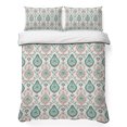Abstract Bohemian Flowers 3 Pieces Quilt Set,1 Quilt with 2 Shams ...
