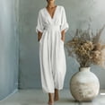 2026 Women's Jumpsuit Casual Summer Fashion Solid Color Tighten The ...