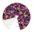 Christmas Tree Skirt - halloween purple background pumpkins Halloween ...