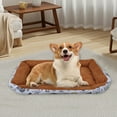 Dog Bed Rectangular Pet Bed For Cats And Dogs Extra Thick Warm Plush ...