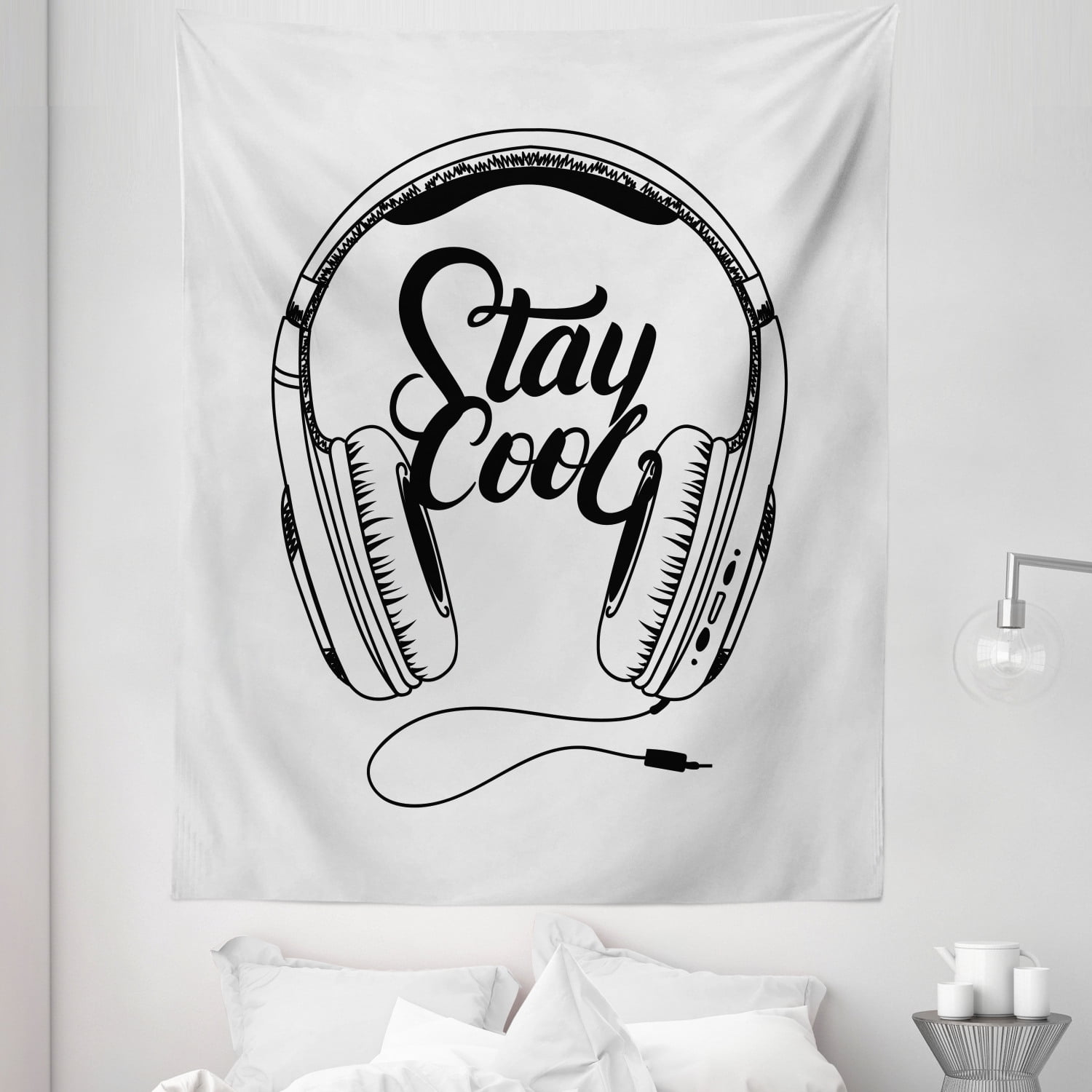 Stay Cool Tapestry, Hand Written Looking Stay Cool Words Between ...