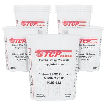 E-Z Mix 70032 Disposable 1 Quart Mixing Cups - 100 - Walmart.com