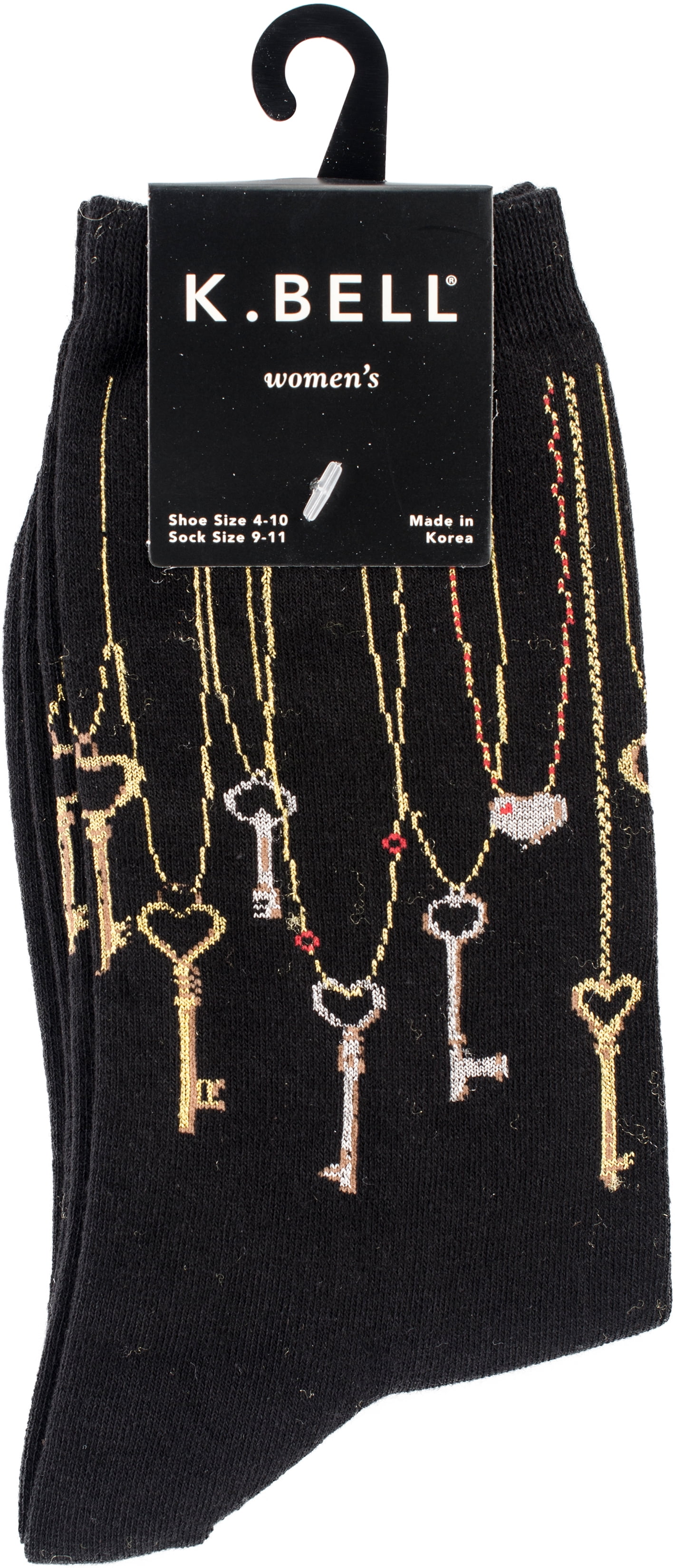 Novelty Crew Socks - Keys - Walmart.com