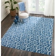 Nourison Blue Bohemian Botanical Area Rug - 0.5 Pile Height - Walmart.com
