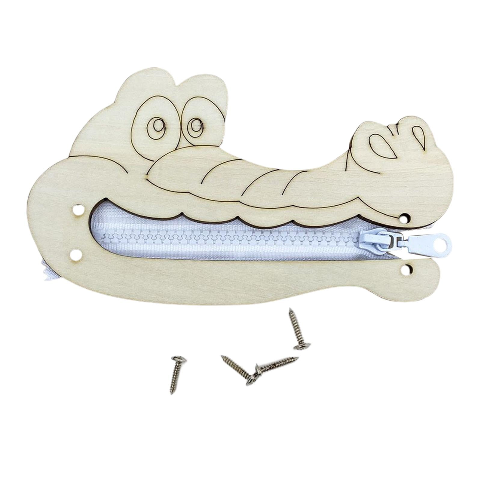 Kids Busy Board Material Learning Zipper Game Wooden Handicraft Toy ...