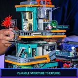 FUNWHOLE Cyberpunk Mansion Lighting Building-Bricks Set - 2524 Pcs ...