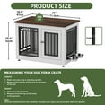 Uforic 28" Dog Crate Furniture, Wooden Indoor Dog Kennel with ...