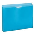 Glow Poly File Jacket, Straight Tab, Letter Size, Assorted Colors, 5 ...