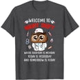 Funny Owl Night Shift Nurse Graphic T-Shirt - Cartoon Doctor & Medical ...