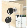 Chrome Plated Cabinet Locks with Keys for Wooden Drawers and Doors ...