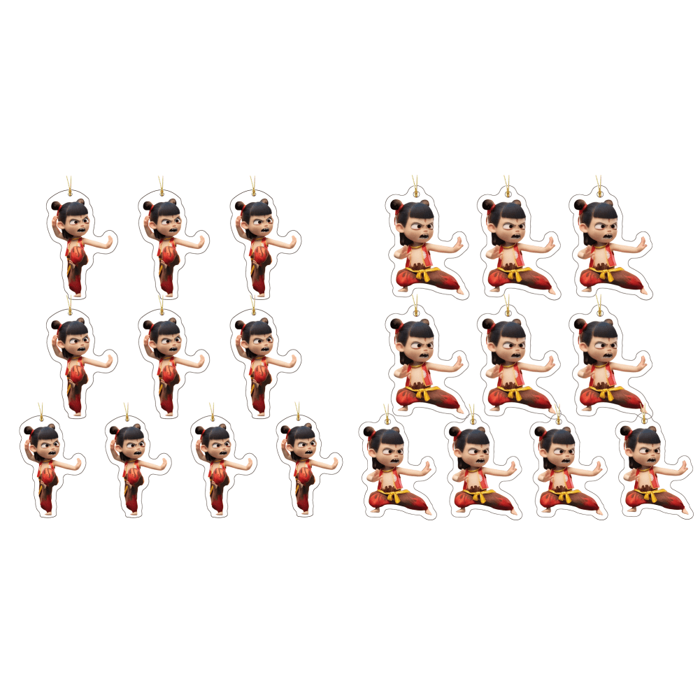 NE ZHA PELITADO PELITADO ACRYLIC LANYARD COMENTO DE CAR COCHE DECLACIÓN ...