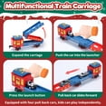 WonderStone Electric Trains Set with Lights & Sound, Classical Cargo ...