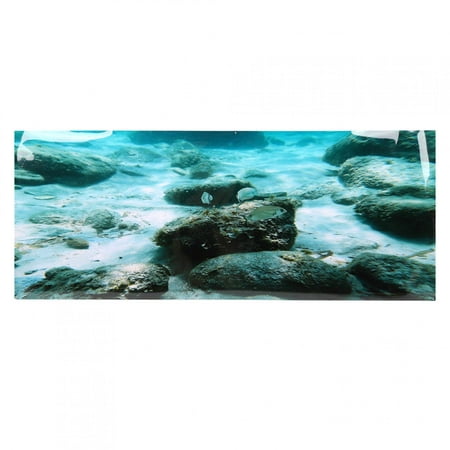 Aquarium Decoration,PVC Adhesive Seabed Rock Fish Tank Poster Aquarium ...