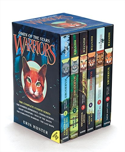 Warrior Cats Series 4: Omen of the Stars 6 Books Box Set Collection By ...