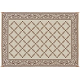 Reversible Mats 119127 Outdoor Patio 9-Feet x 12-Feet Brown Beige RV ...