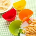 Dip Clips for Plates, Clip On Dipping Sauce Cups, Colorful Table Bowls ...